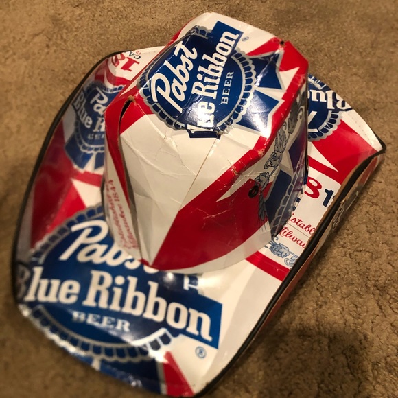 pabst blue ribbon | Accessories | New Rare Pabst Blue Ribbon Pbr Cowboy ...